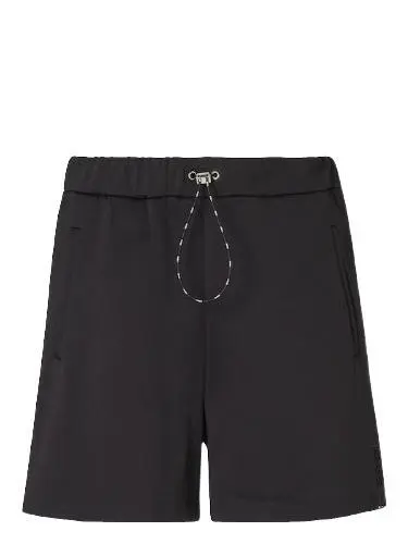 Fendi Drawstring Bermuda Shorts With Mesh Trim - Black