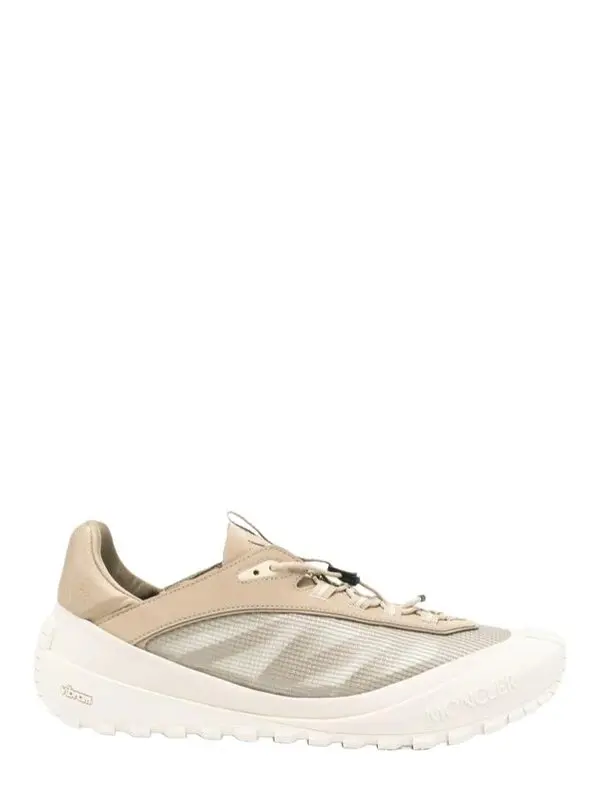 Moncler Round Toe Sneakers With Drawstring Tie - White