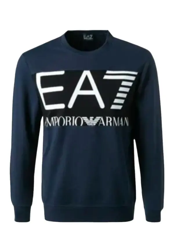 EA7 Crewneck Logo Sweater - Black