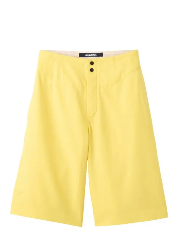 Jacquemus Le Short Moisson High-waisted Culotte Shorts - Yellow