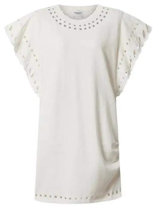 Isabel Marant Étoile Orlane Dress With Broderie Anglaise - Ecru