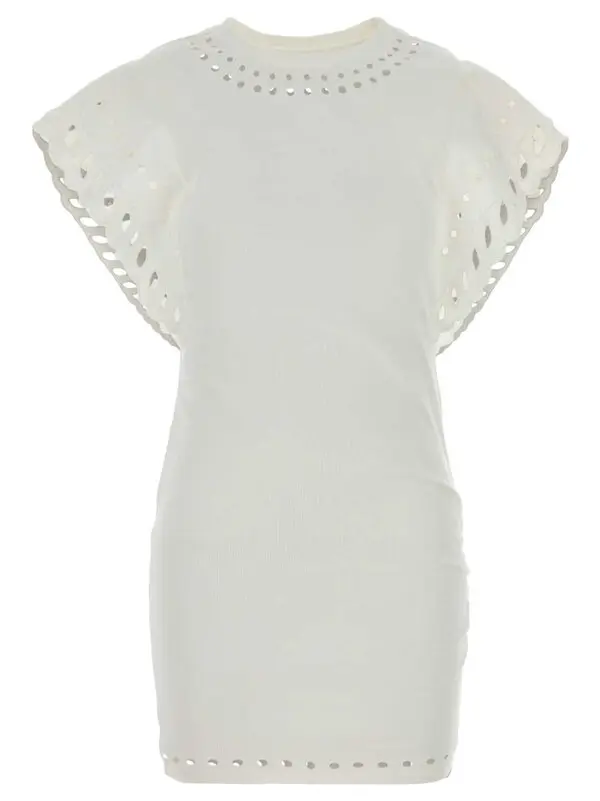 Isabel Marant Étoile Orlane Broderie Mini Dress - Ecru