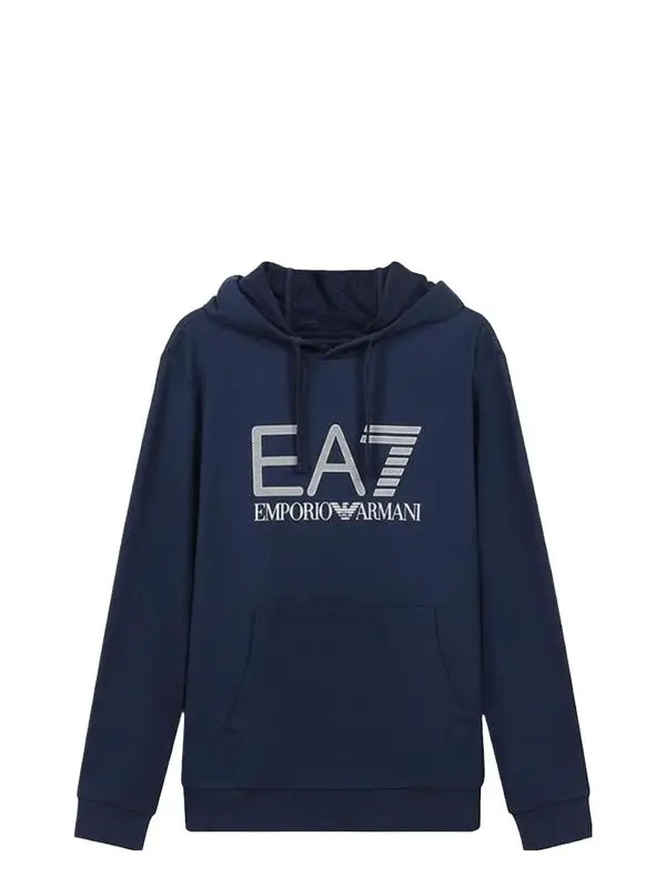 EA7 Logo Hoodie - Black