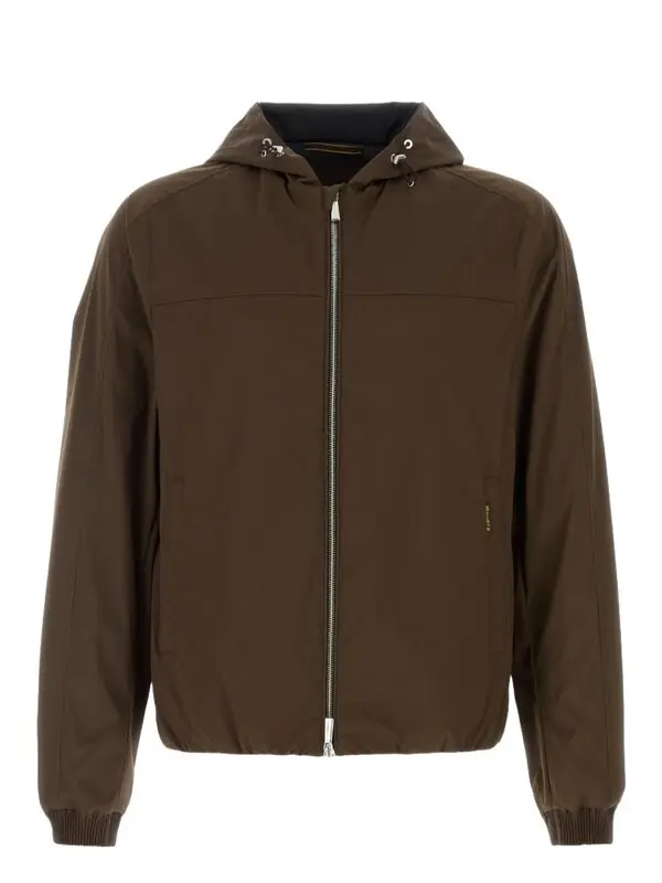 MOORER Albori-tj Hooded Zip-up Jacket - Green