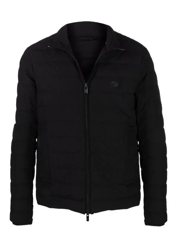 Emporio Armani High-neck Padded Jacket - Black