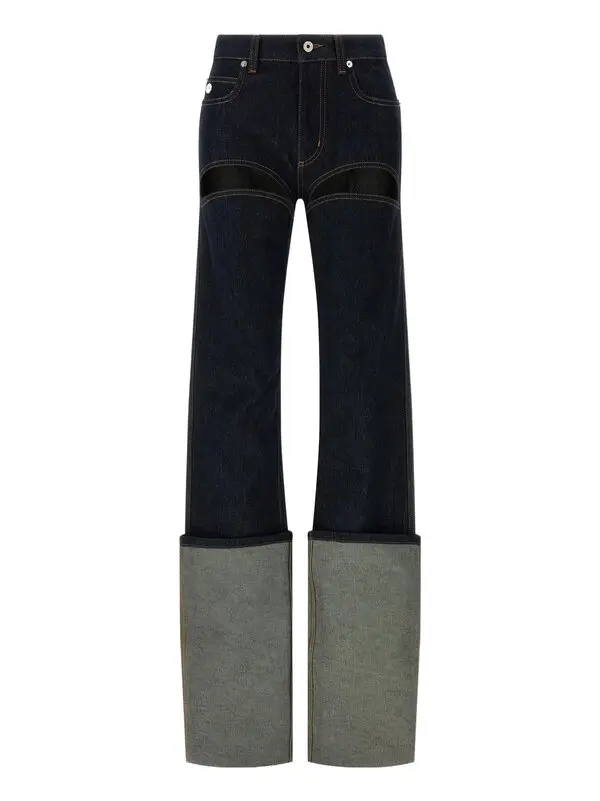 JEAN PAUL GAULTIER Maxi Turn-up Jeans - Blue