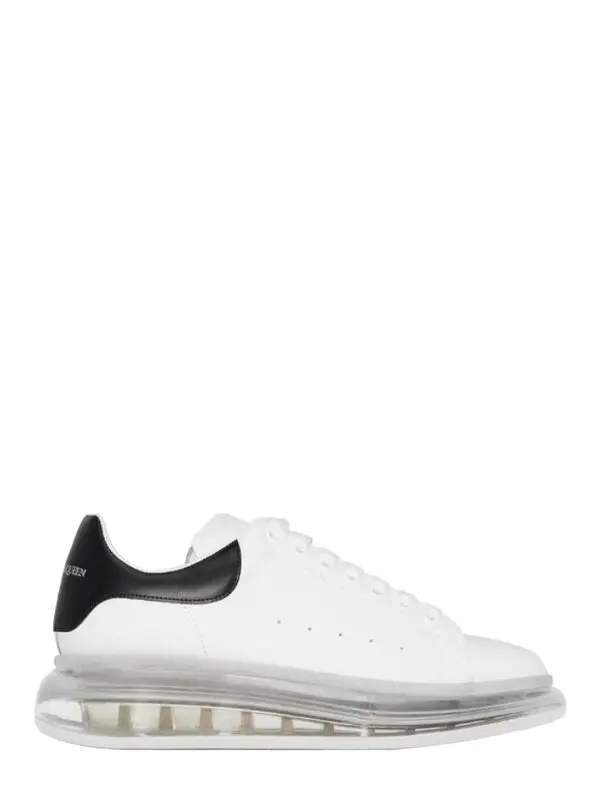 Alexander McQueen Low-top Lace-up Sneakers With Logo Insole - White