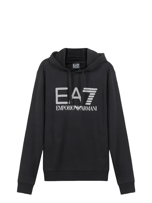 EA7 Logo Hoodie - Black