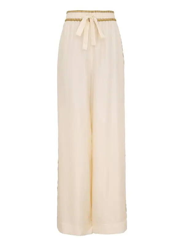 Zimmermann Luna Retro Track Pants - Nude