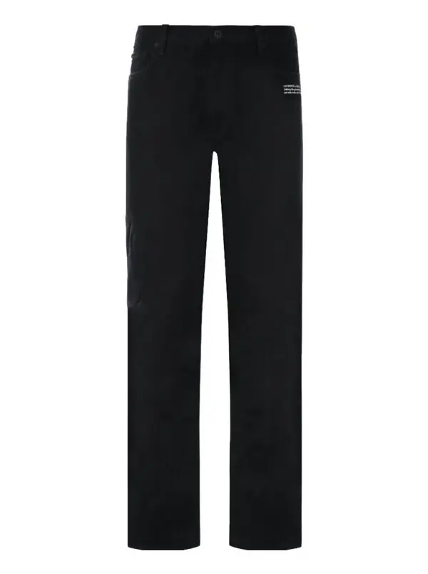 Off-White Logo Print Jeans - Black