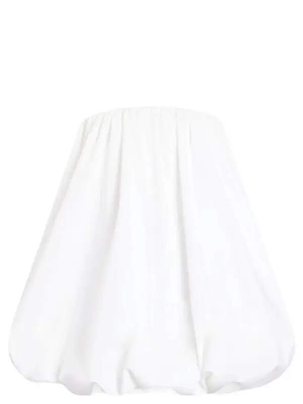 PATOU Strapless Bustier Mini Dress - White