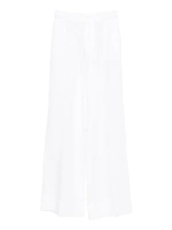 TWINSET Drawstring Wide-leg Trousers - White