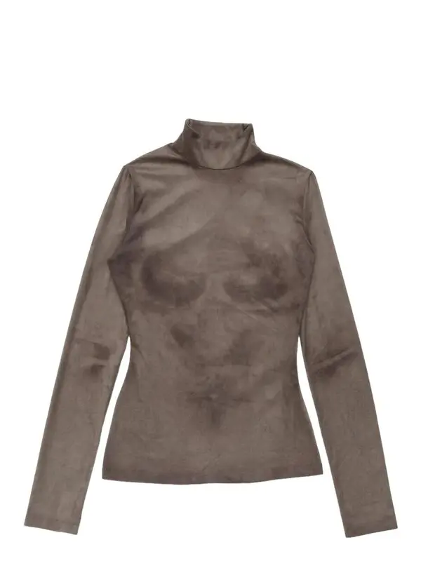 Acne Studios Printed Turtleneck Shirt - Green