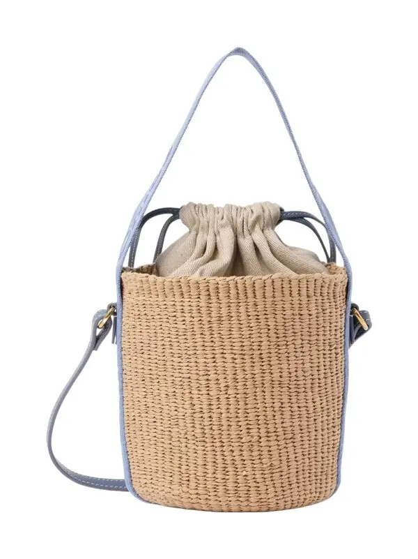 Chloé Woody Drawstring Bucket Bag - Ash Blue