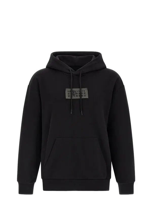 MAISON MARGIELA Logo Patch Hoodie - Black