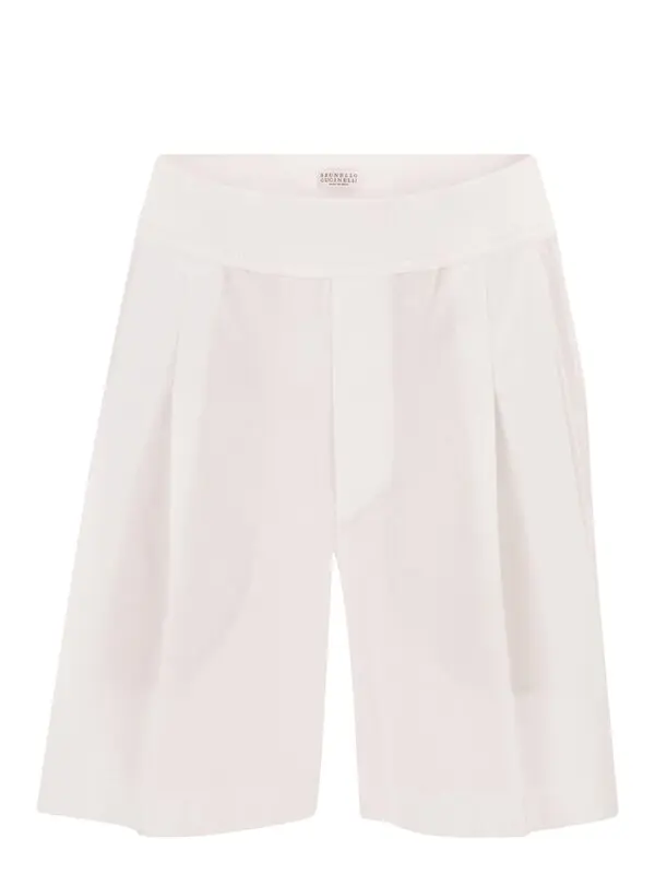 Brunello Cucinelli Wrinkled Shorts - White