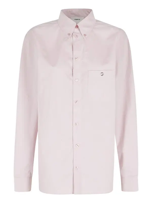 Coperni Long-sleeved Collared Shirt - Pink