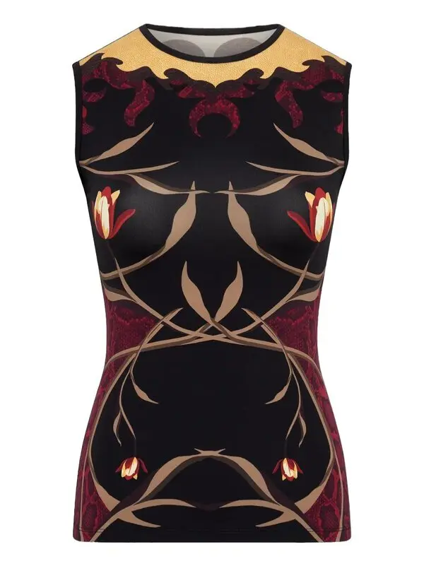 MARINE SERRE Second Skin Top - Black