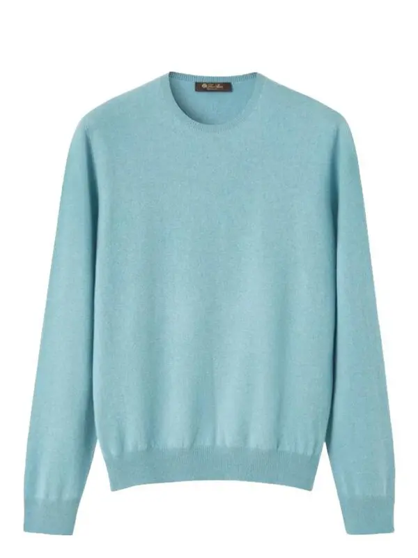 Loro Piana Crew Neck Fine Knit Sweater - Underwater Breath