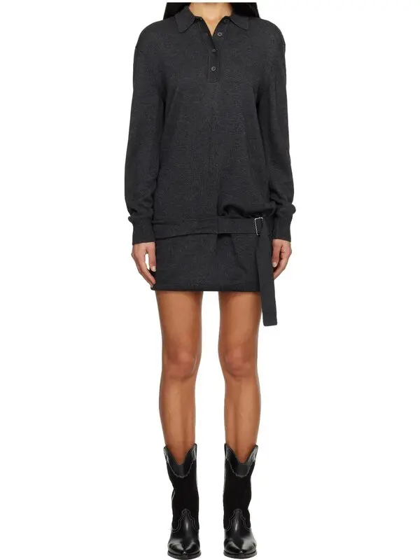 Isabel Marant Étoile Knitted Mini Dress - Black