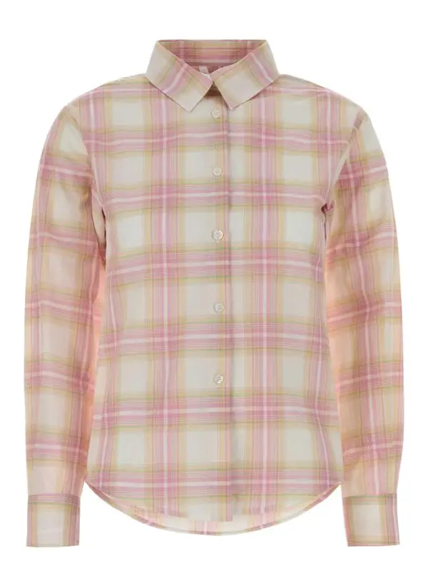 Gimaguas Laura Checked Shirt - Pink Beige