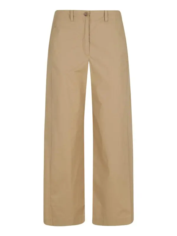 Seventy Tailored Pleated Buttoned Trousers - Nude