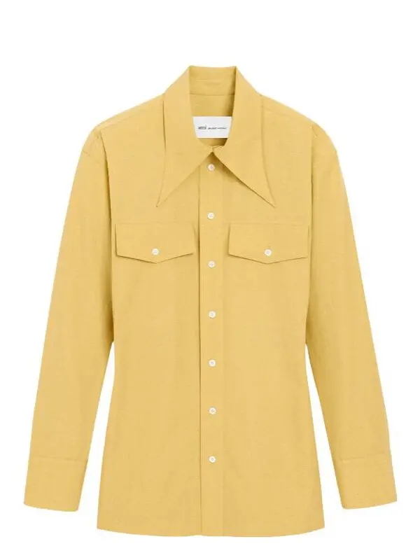 Ami Long Sleeve Pocket Shirt - Yellow