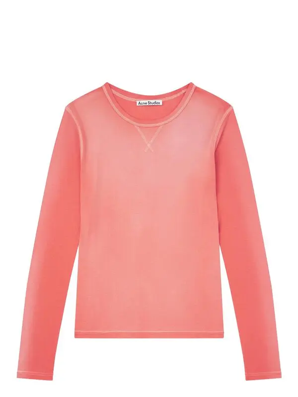 Acne Studios Einso Ribbed Jersey T-shirt - Red
