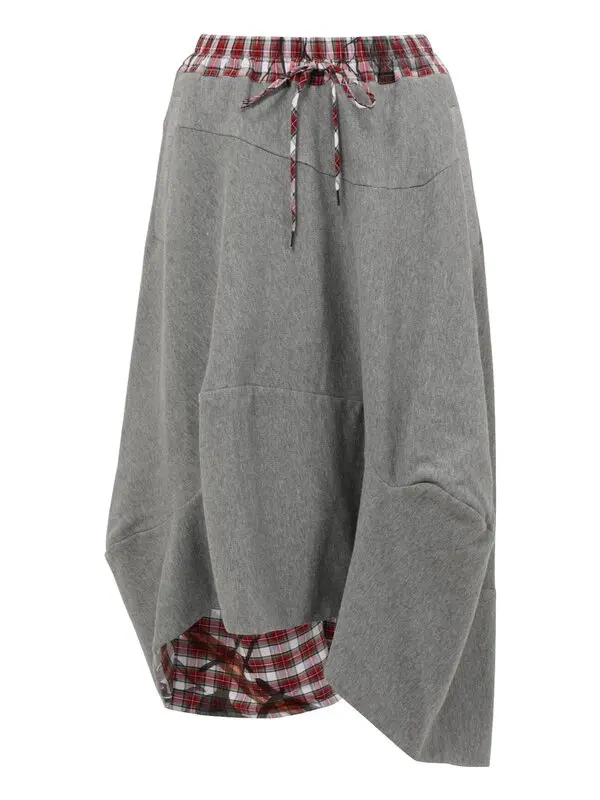 VIVIENNE WESTWOOD Elastic Waistband Midi Skirt - Grey