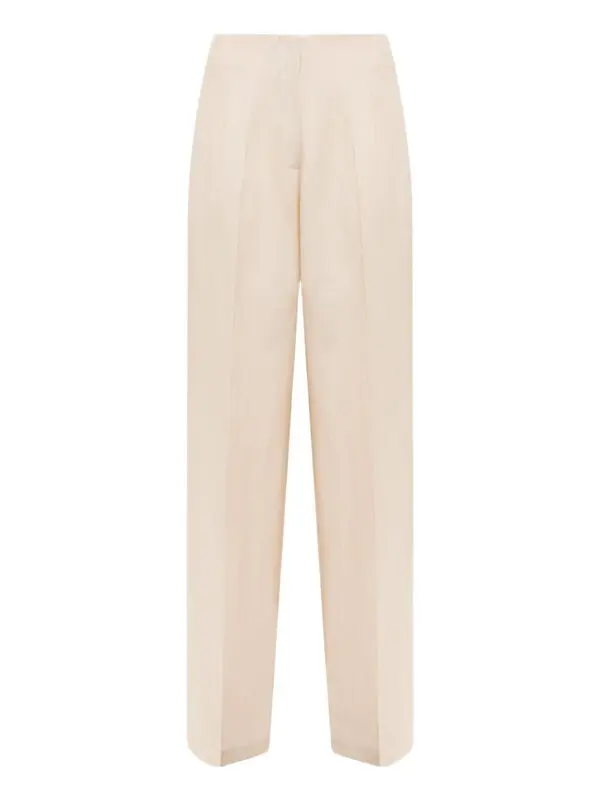 BLUGIRL Wide Leg Casual Pants - Nude