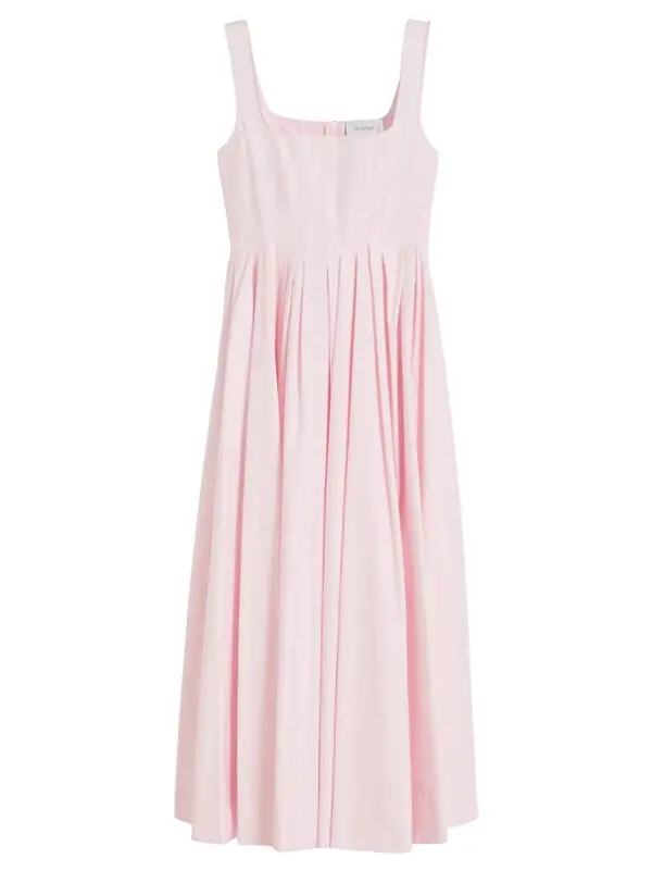 Sportmax Square Neck Maxi Dress - Pink