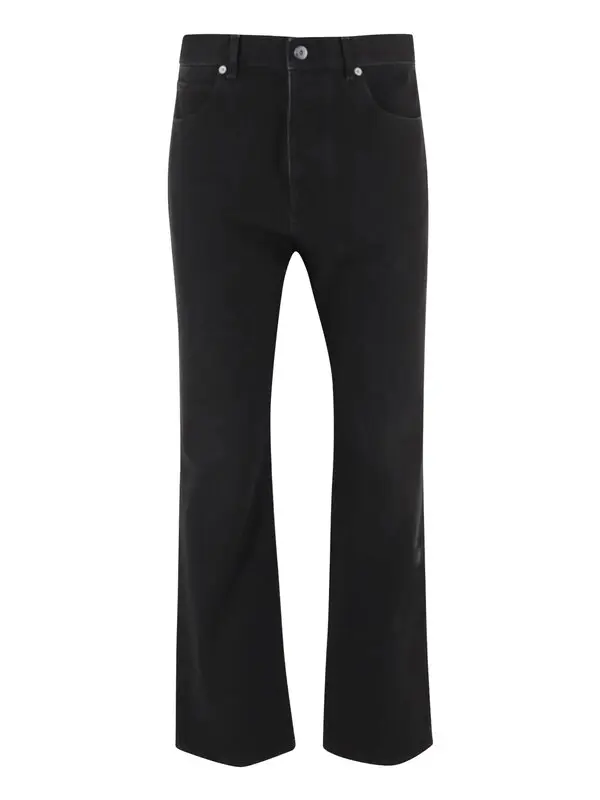 Bottega Veneta Faded Straight Leg Jeans - Black