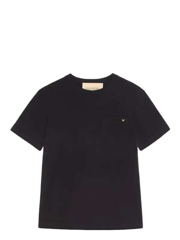 Valentino Garavani Vgold Crewneck T-shirt - Black