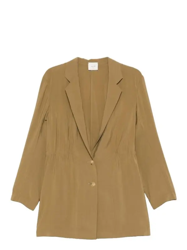 ALYSI Sciolto Drawstring Jacket - Brown