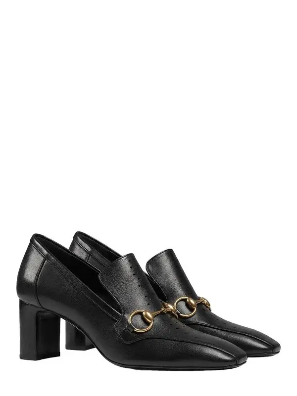 Gucci Galleria Loafer Mid Heel - Black