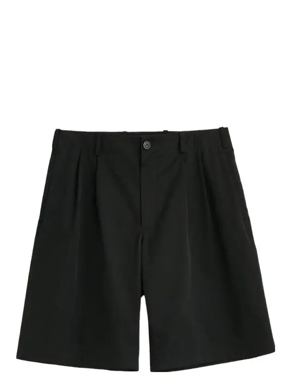 Our Legacy Ponte Pleated Shorts - Black