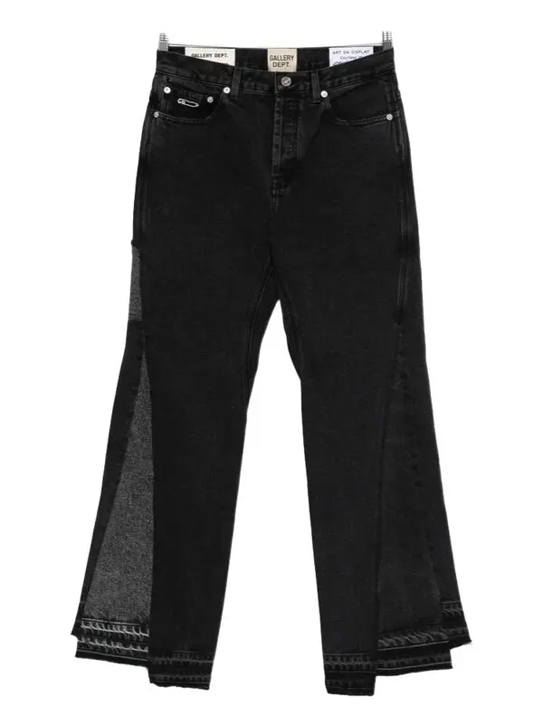 GALLERY DEPT. Twisted Wide Leg Jeans - Black