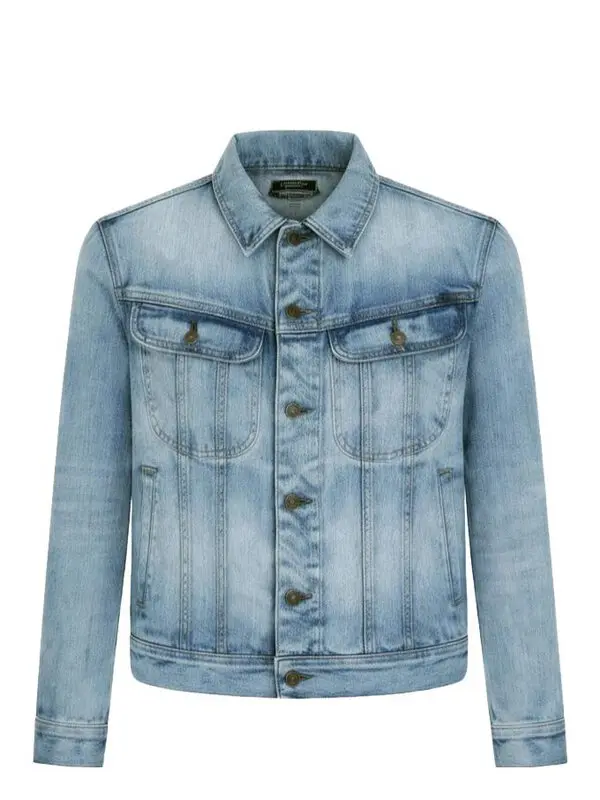 TOM FORD Icon Faded Denim Jacket - Blue Denim