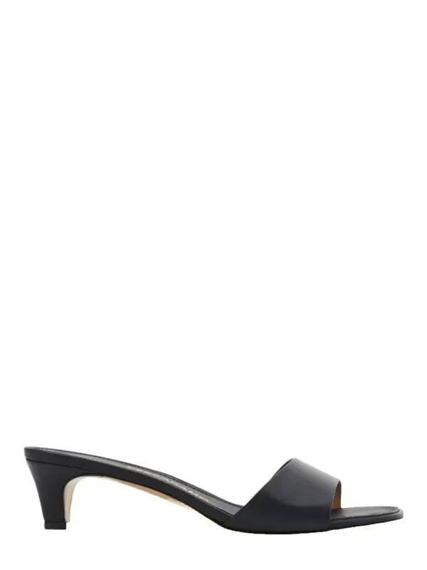 FERRAGAMO Low Heeled Mule - Black