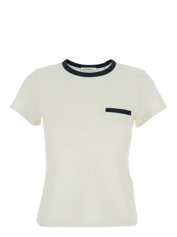 FRAME Short Sleeve T-shirt - White