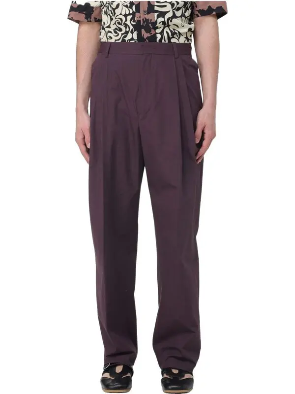 Dries Van Noten Pleated Trousers With Belt Loops - Black