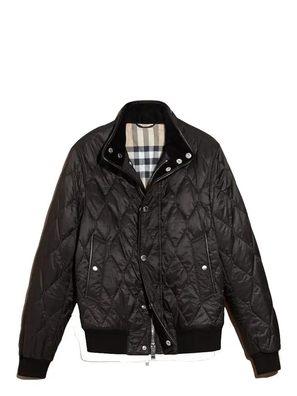 Burberry Padded Stand Collar Jacket - Black