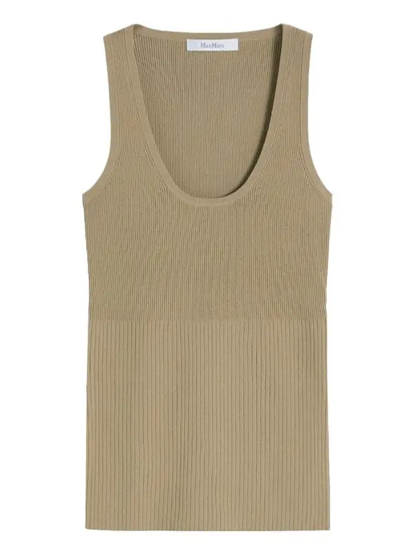 Max Mara Ribbed Tank Top - Khaki