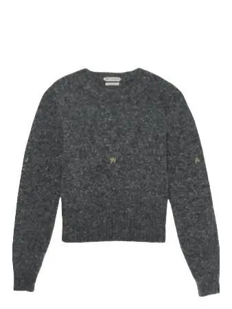 J.W.ANDERSON Embroidered Crew Neck Jumper - Charcoal Mixed Color