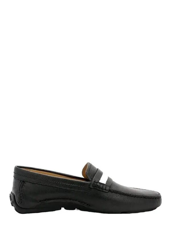 Bally Logo Detail Driving Loafers - Black