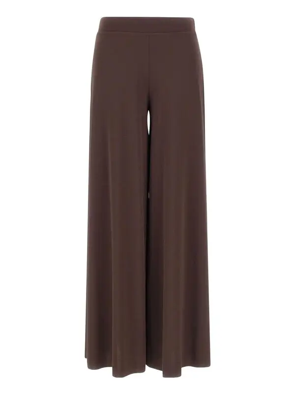 KAOS Elasticated Waistband Trousers - Brown