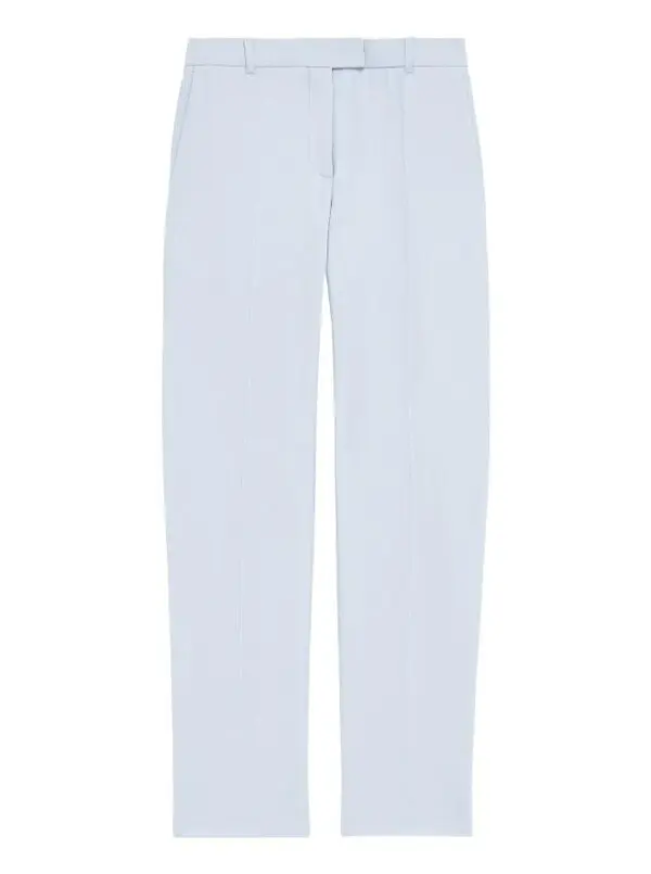 Alexander McQueen Cropped Tailored Trousers - Light Blue
