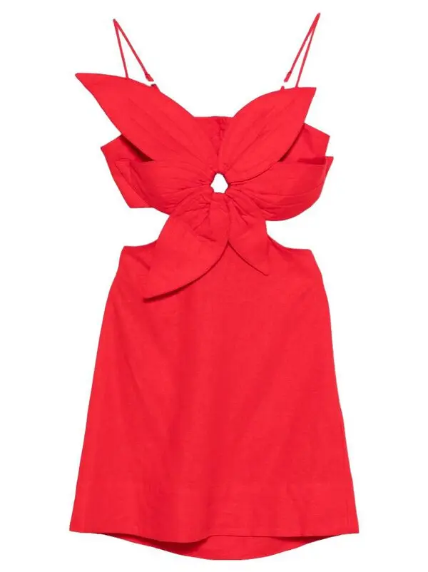 Farm Rio Suspender Dress - Red