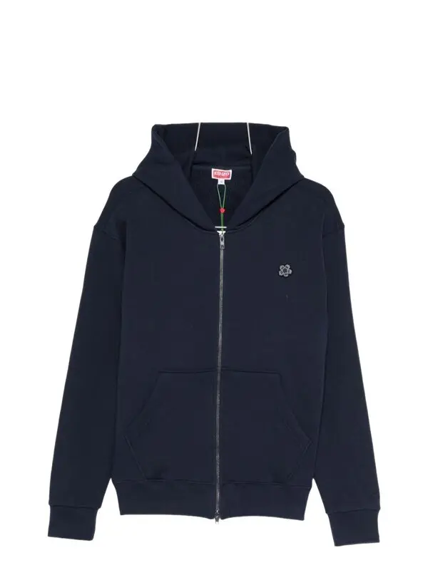 Kenzo Boke Flower Embroidered Zip Hoodie - No