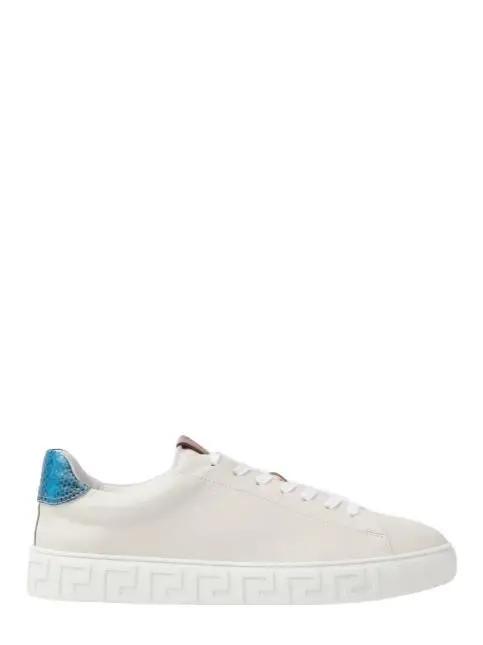 Versace Greca Leather Sneakers - White